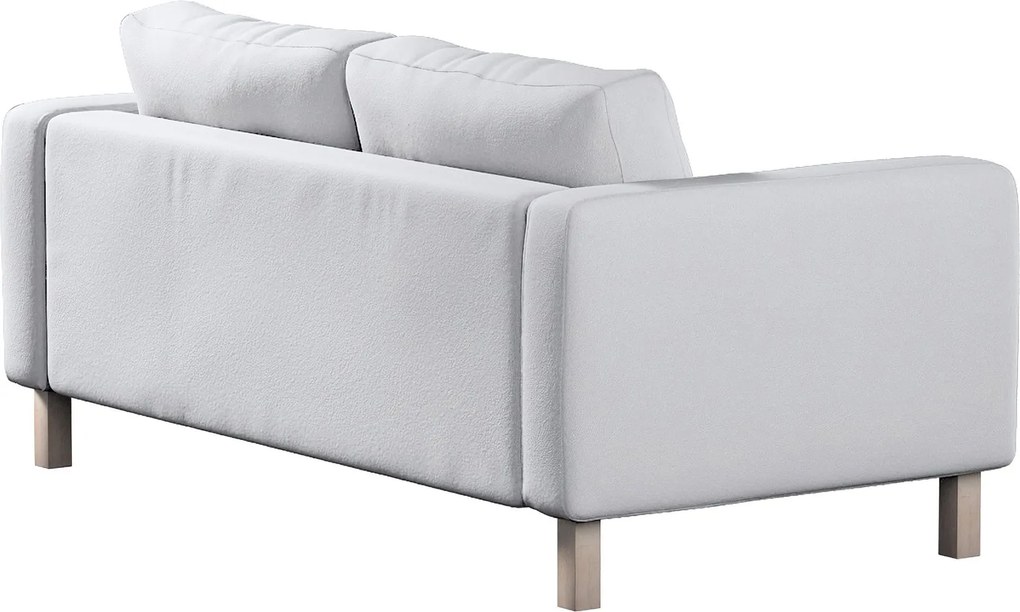 Potah na pohovku IKEA Karlstad 2-místná, nerozkládací, krátký barva bílá látka pletený vzor