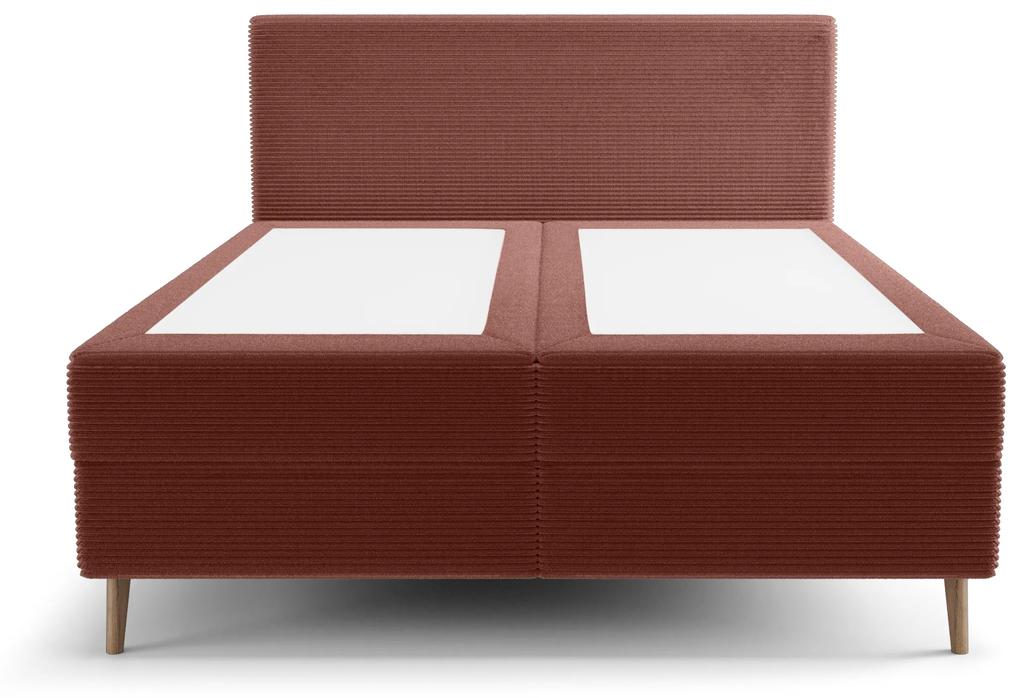 Jednolůžková postel 120 cm Napoli Comfort (terakota) (s roštem, s úl. prostorem). 1082517