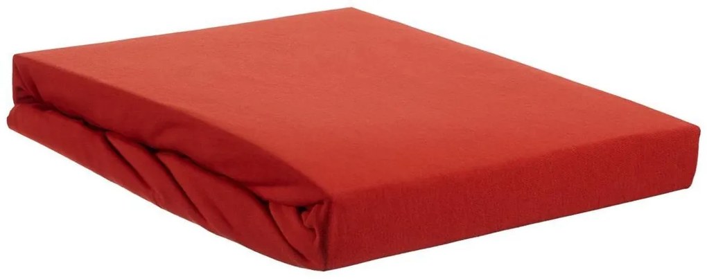 Premium Jersey prostěradlo luxusní bavlna, červené