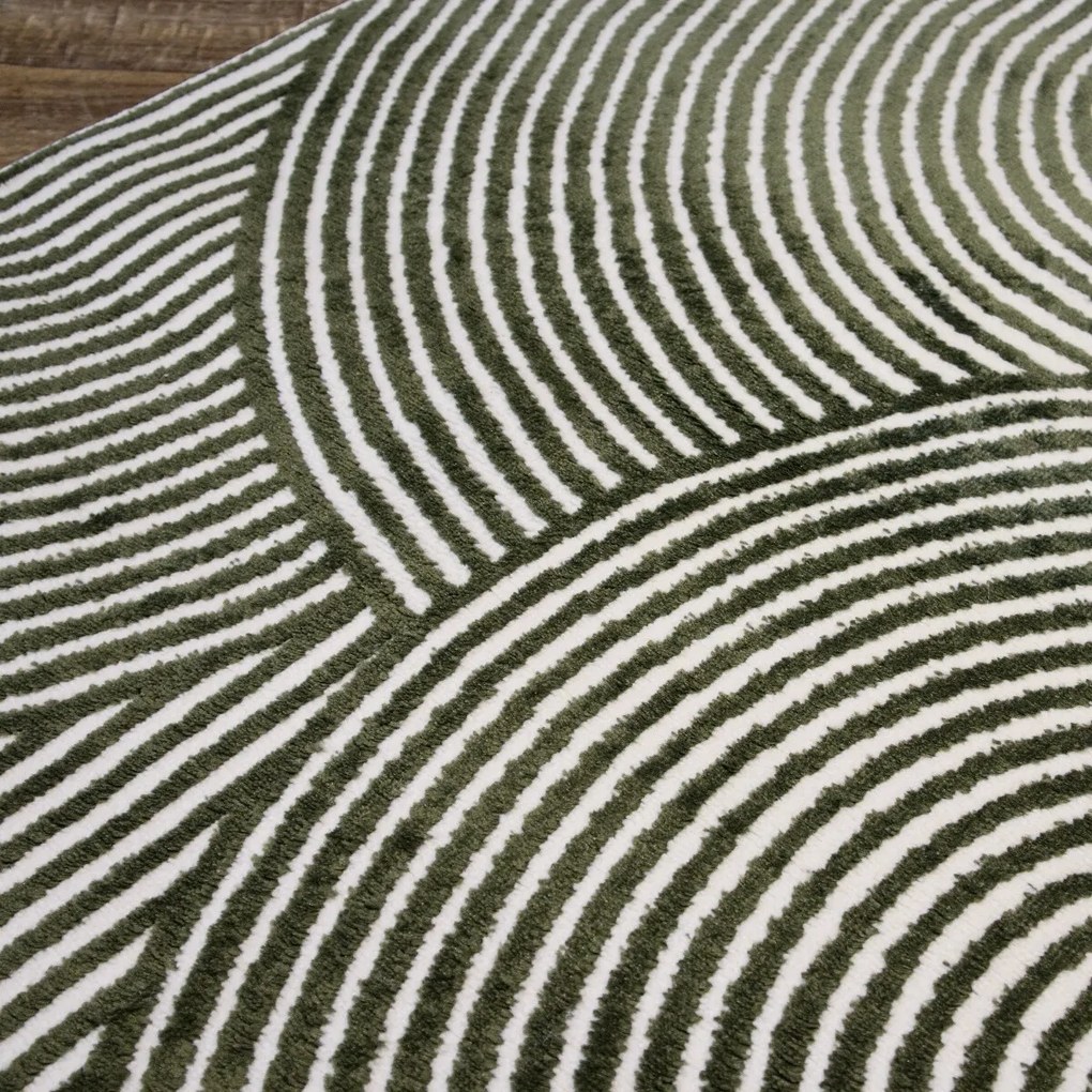 Angel Carpet, Kusový koberec Zafiro 25 Green, 160x230, zelená, kancelář