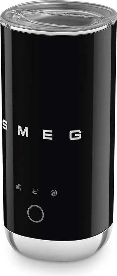 Černý plastový elektrický šlehač mléka 120 ml – SMEG