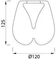 Mantra Andromeda, stínidlo z čirého skla průměr 12cm