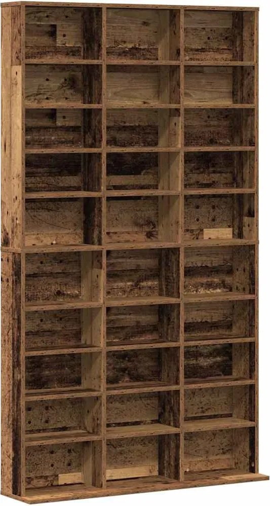 CD skříň Staré dřevo 101 x 23 x 177,5 cm Kompozitní dřevo 3329340