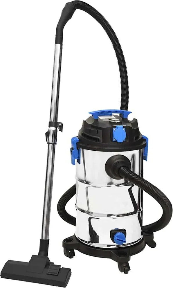 Vysavač na suché a mokré vysávání 1 200 W 30 l stříbrný 152916