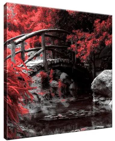 Tištěný obraz Červená Japonská zahrada 30x30cm 2541A_1AI