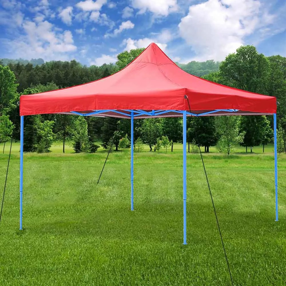 Skládací zahradní pavilon - různé typy - 2,9x2,9m - červená - pavilon