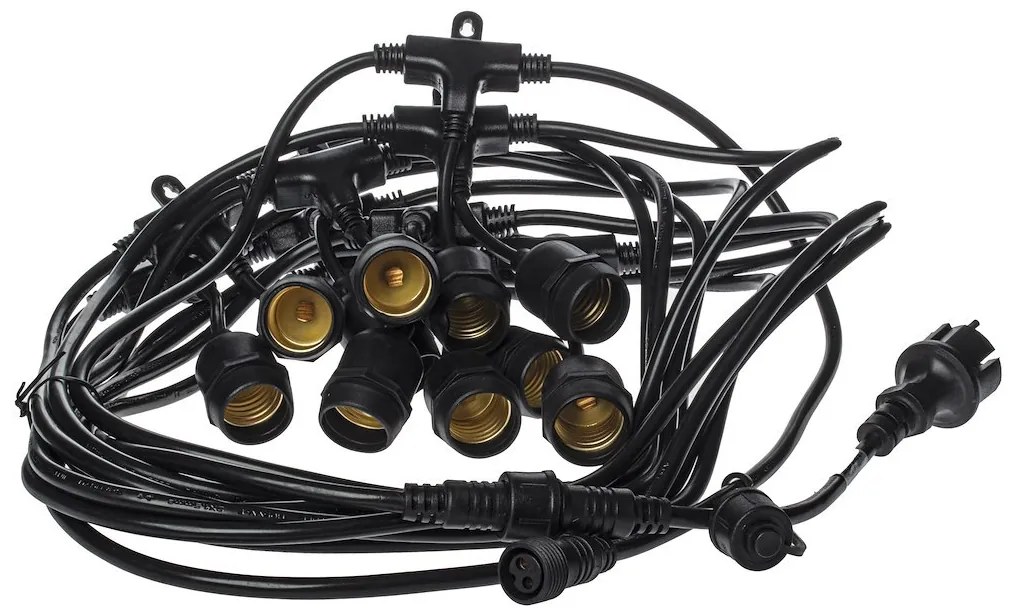 LED světelný řetěz Basic1, 15m, (bez žárovek), b