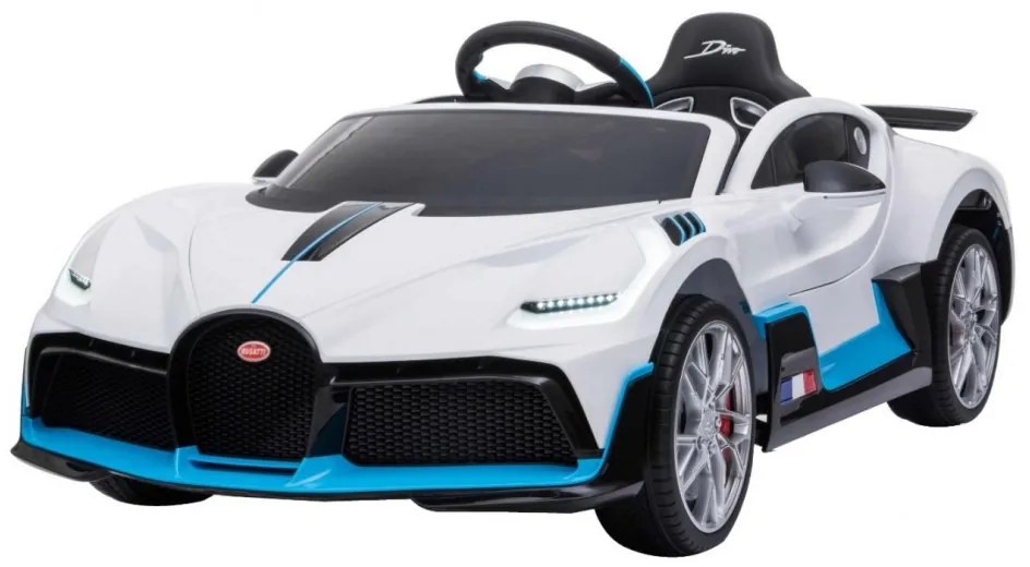 HračkyZaDobréKačky Elektrické auto Bugatti Divo bílé