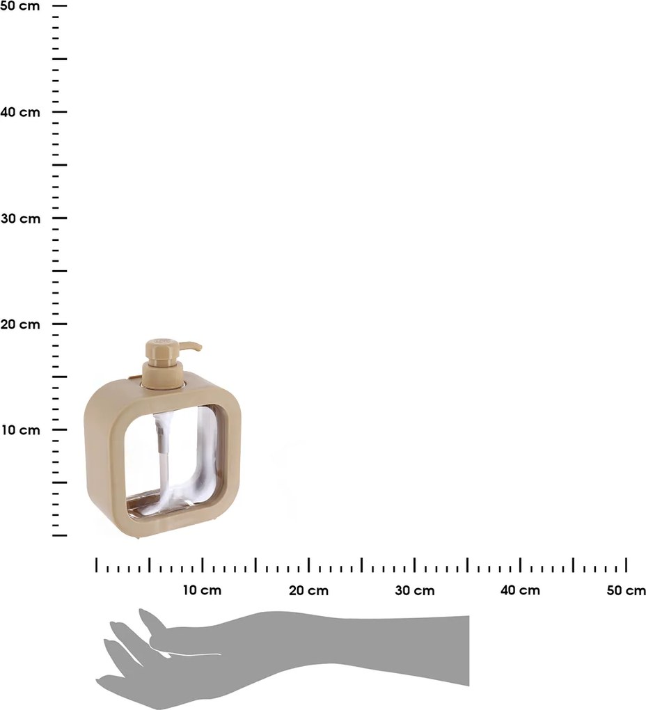 Dávkovač mýdla Creamy, béžová, 500 ml
