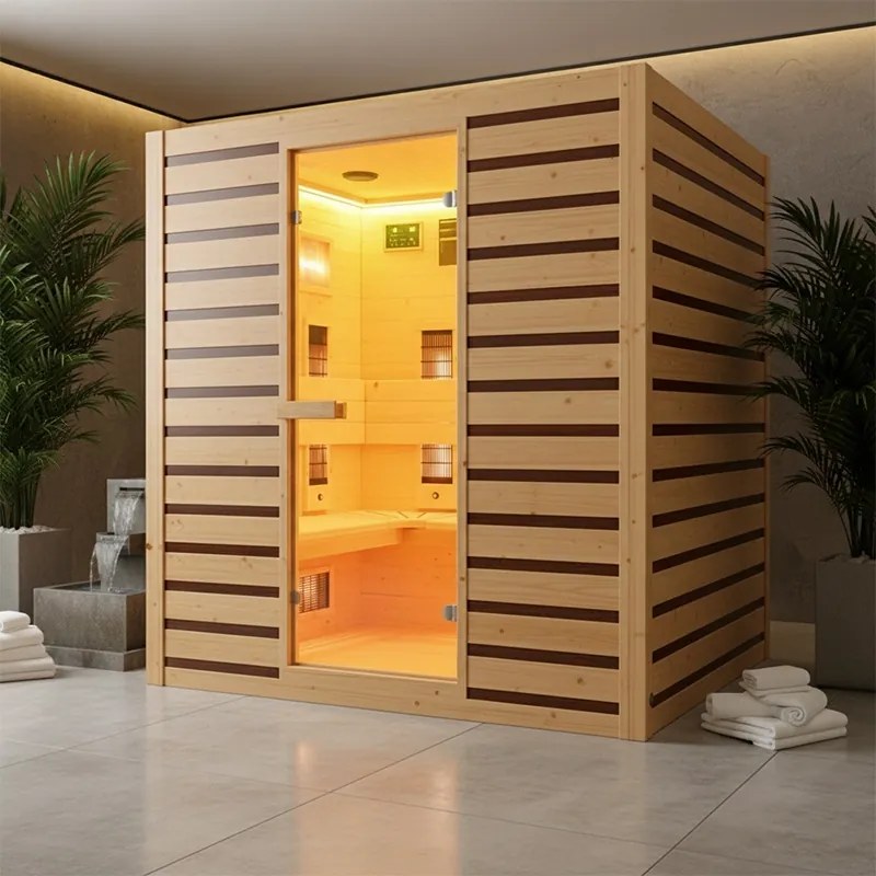 BPS-koupelny Infrasauna Relax HYD-6714 180x150, 3-4 osoby