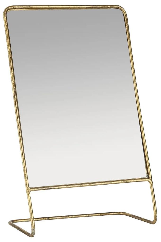 IB LAURSEN Stolní zrcadlo Antique Gold, zlatá barva, sklo, kov