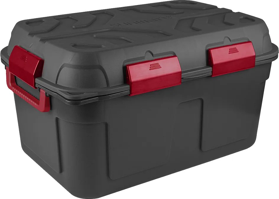 Box s víkem Q-Line, 79 × 54,5 × 42,5 cm, 130 l, antracit