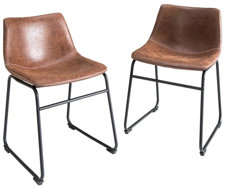 Designová židle Alba hnědá