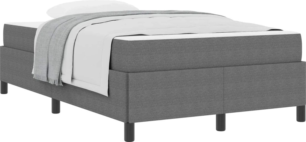 Rám postele s matrací Světle šedá 120 x 190 cm textil 3399110