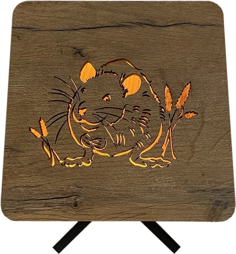 Li-Go "Potkan" lampa 19x19 cm provedení povrchu: dub světlý