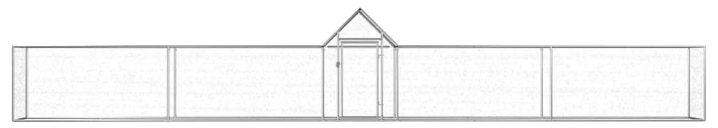 vidaXL Marketos Klec pro kuřata 9 x 1 x 1,5 m pozinkovaná ocel