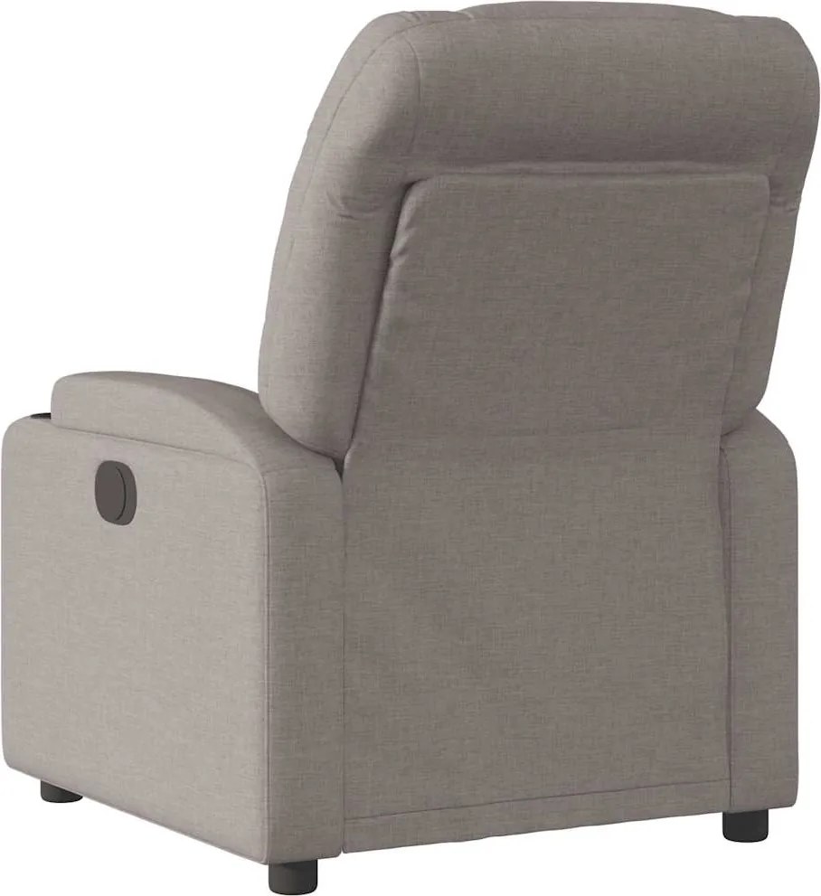 Elektrické polohovací křeslo taupe textil 3204580
