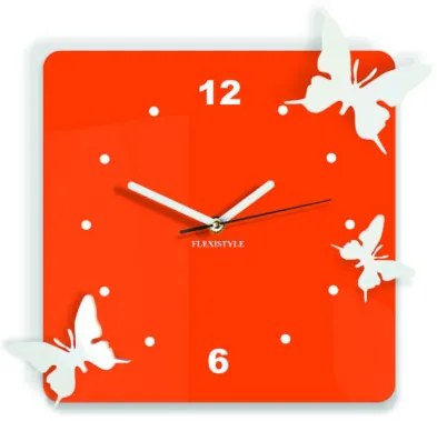 Nástěnné hodiny Quartz, nalepovací dekorace, 3D zrcadlové nálepky Xmomo FL-z29-RAL2004-9010 HEU-