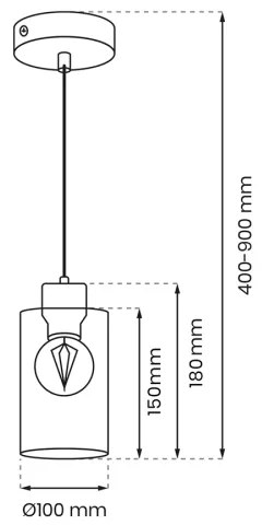 Lustr na lanku MADERA 1xE27/60W/230V bílá/dřevo