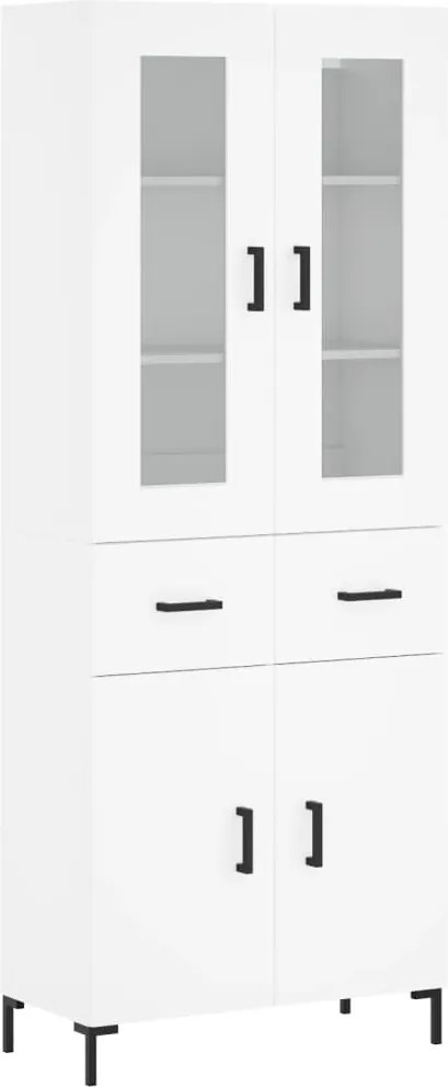 Skříň highboard bílá 69,5 x 34 x 180 cm kompozitní dřevo 3198529