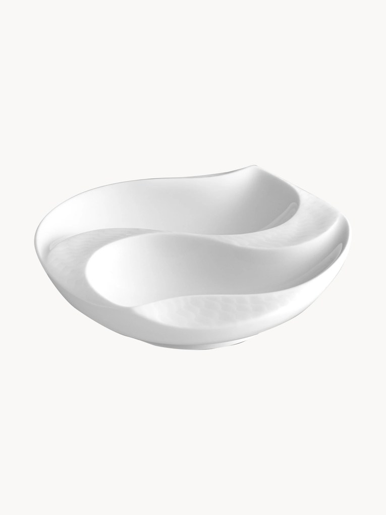 Ručně vyrobená servírovací mísa z porcelánu Wellenspiel Relief