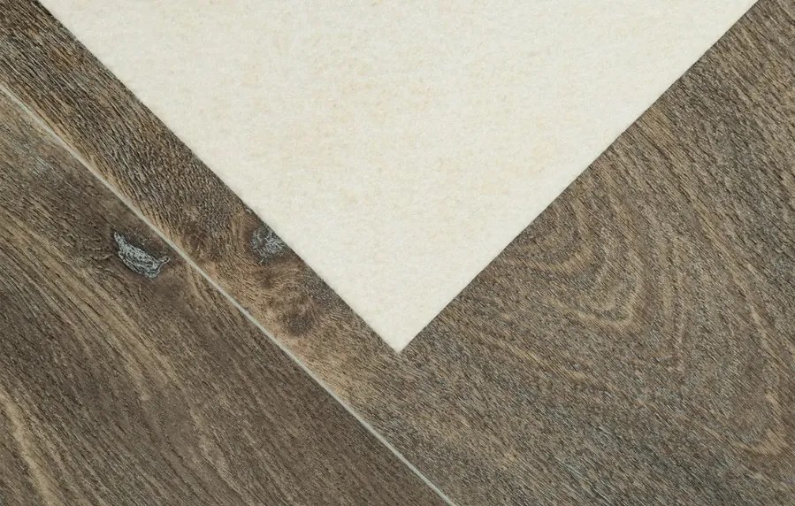 BEAUFLOR PVC podlaha - lino Toptex Texas Oak 620D - tmavě hnědé dřevo - řez šíře 5 m x délka 3,47 m