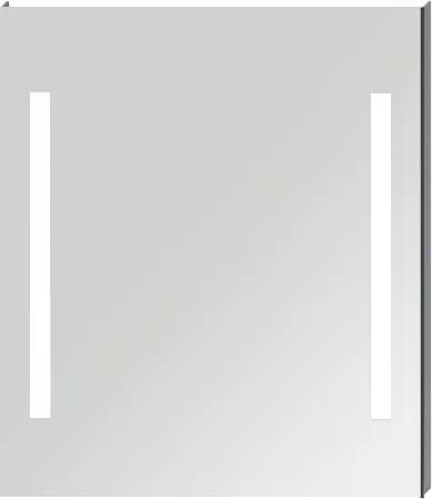 Clear zrcadlo na hliníkovém rámu s integrovaným LED osvětlením 70 x 81 cm, JIKA