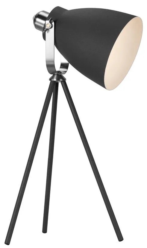 Stolní lampa na trojnožce Nordlux Largo| Ø17 cm, černá | 46655003