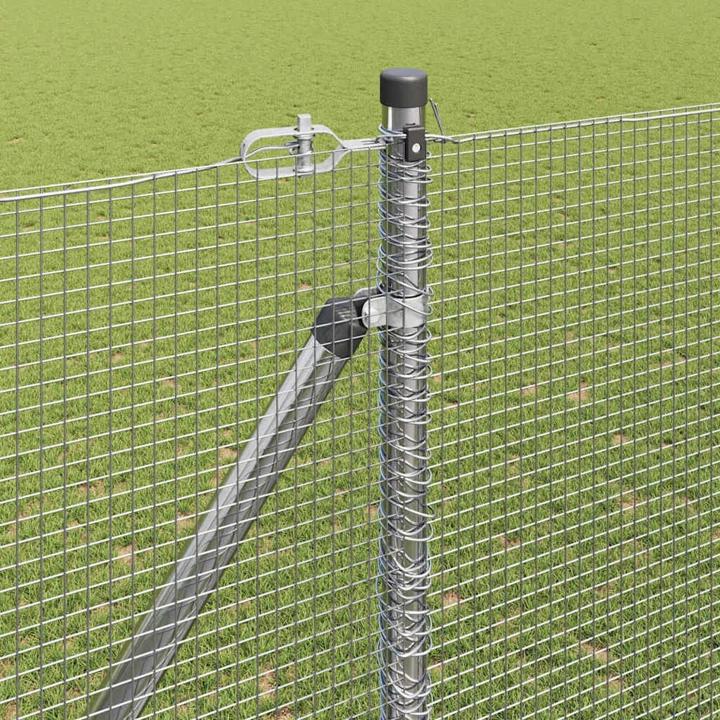 Svařované drátěné ploty s hroty 50 x 1,5 m Pozinkovaná ocel 3352008