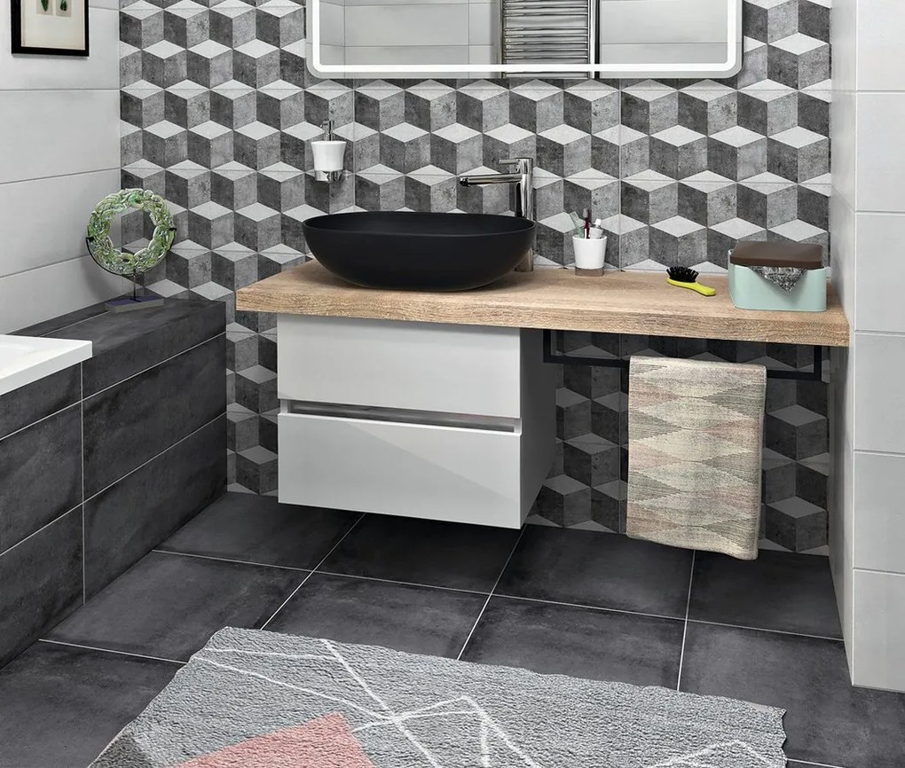 Sapho Avice držák osušky 450 x 95 mm černá VC467