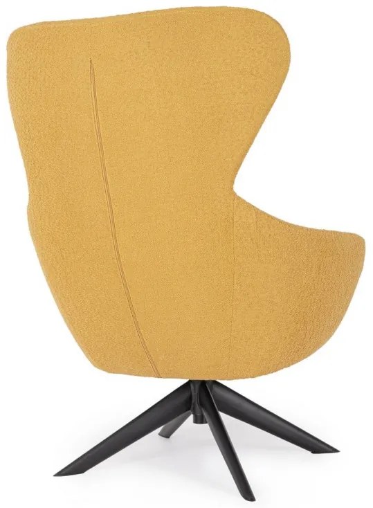 BIZZOTTO Otočné křeslo HAILEY žluté 0733498
