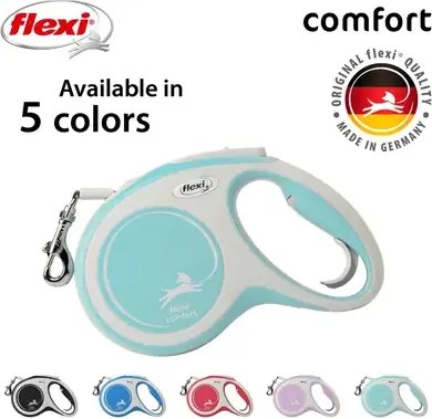 Flexi Comfort M pásek 5m světle modré / Vodítko