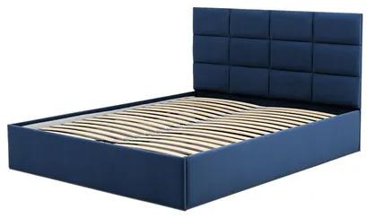 Čalouněná postel TORES bez matrace rozměr 160x200 cm Namořnická modrá