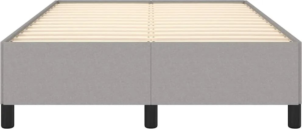 Rám postele bez matrací světle šedá 120x190 cm textil 3269631