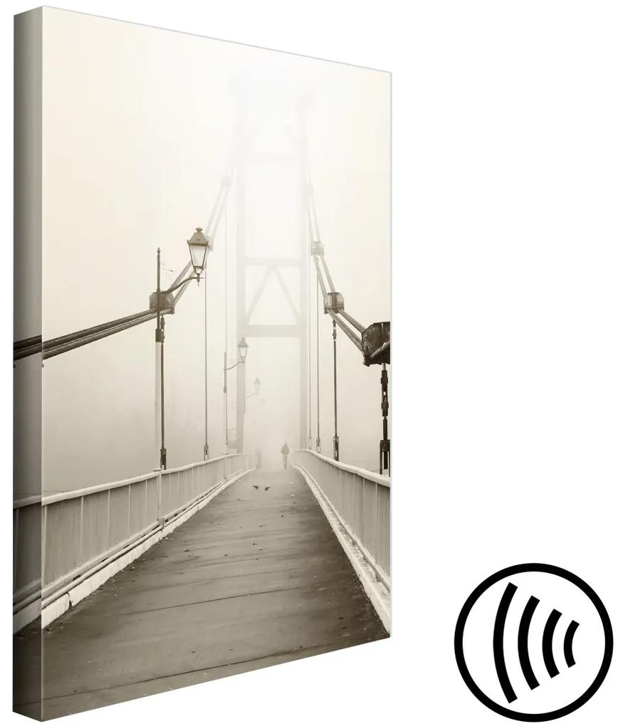 Obraz Most v mlze (1 panel) vertikální