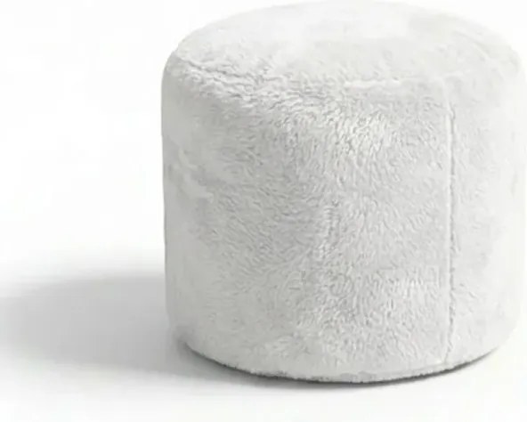 Sablio Taburet Circle SOFTY - Cloud White - 38x48 cm