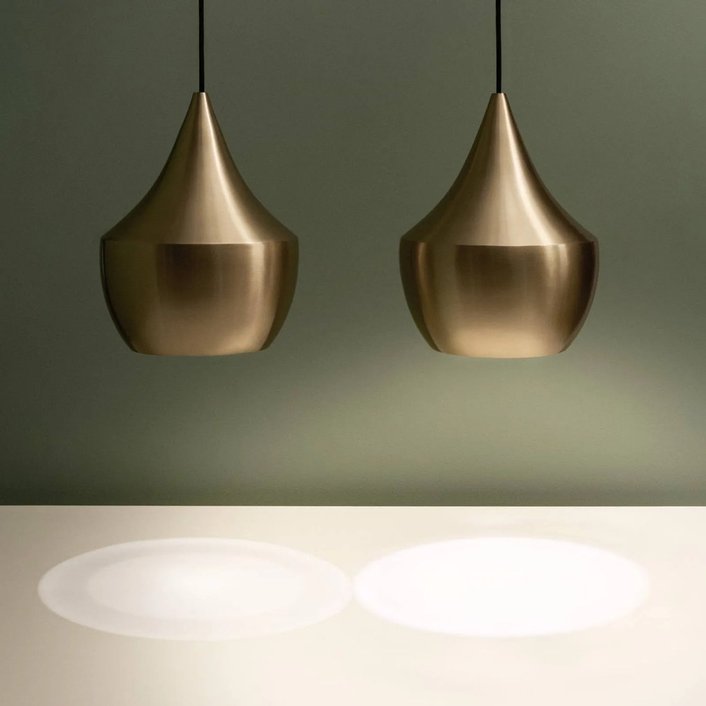 Tom Dixon Beat Fat LED závěsné světlo, mosaz