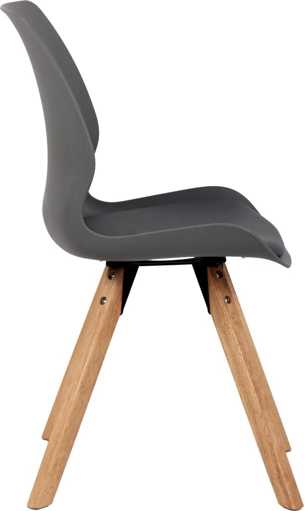 Židle Luna plast – šedá