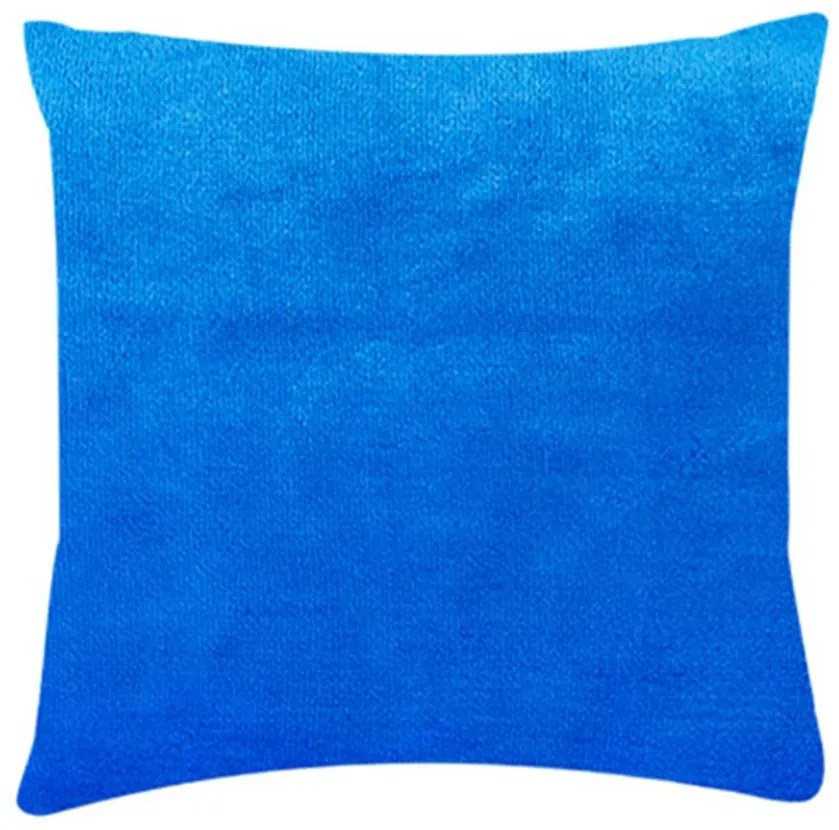 XPOSE® Mikroplyšový povlak na polštář - modrý 40x40 cm