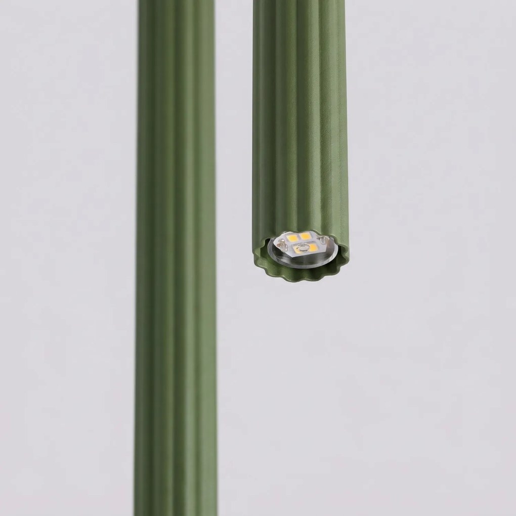 Sollux Lighting Závěsné svítidlo ARCHE 2P olivově zelené