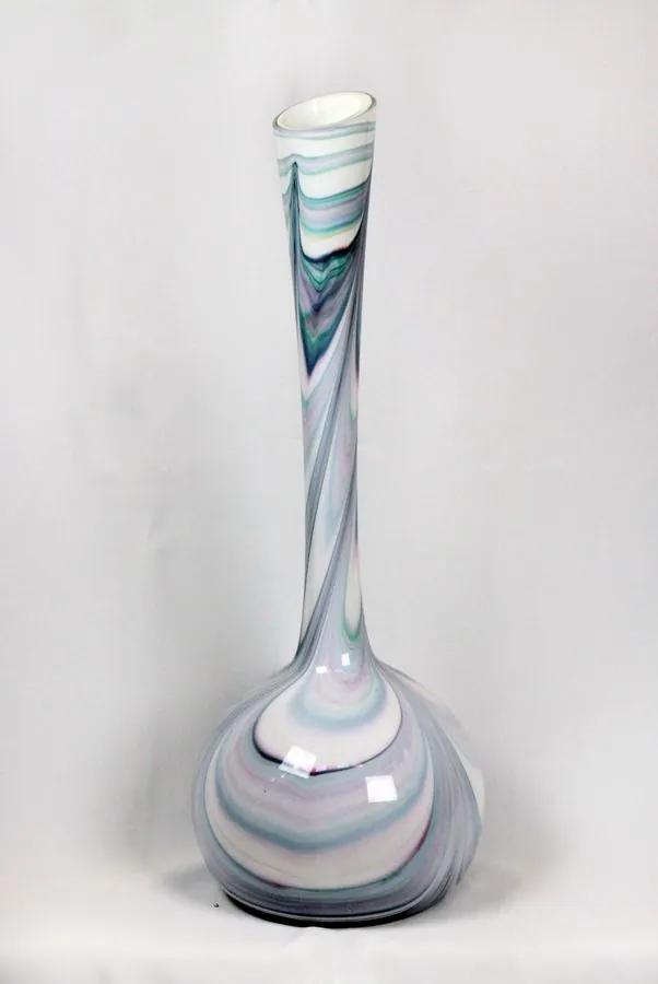 Váza designová Koule střední modrošedá 80 cm | BIANO