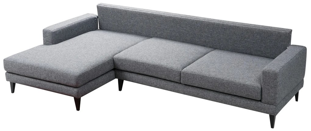 Hanah Home Rohová pohovka NORDIC tmavě šedá levá 560ARE1112