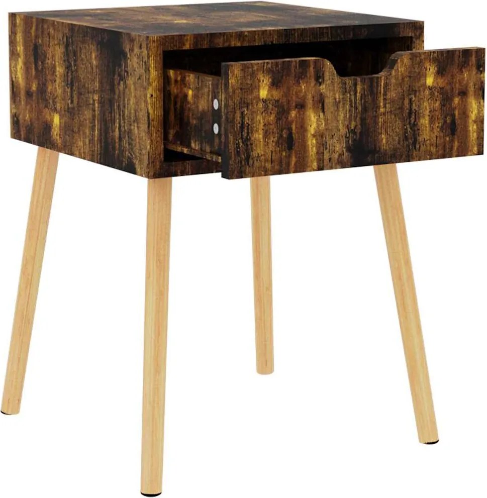 Noční stolky 2 ks kouřový dub 40 x 40 x 56 cm kompozitní dřevo 326812