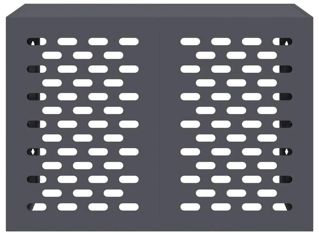 vidaXL Ochrana klimatizace Antracit 100 x 50 x 70 cm Ocel