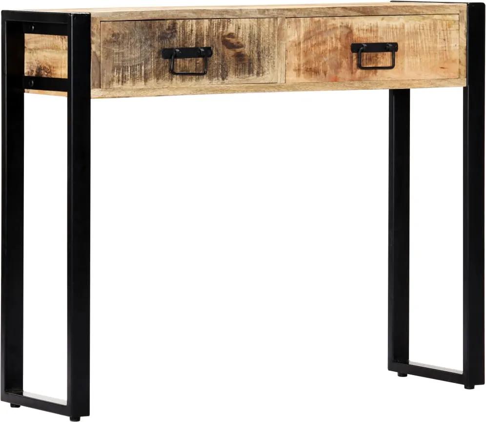 Konzolový stolek - masivní mangovníkové dřevo | 90x30x75 cm