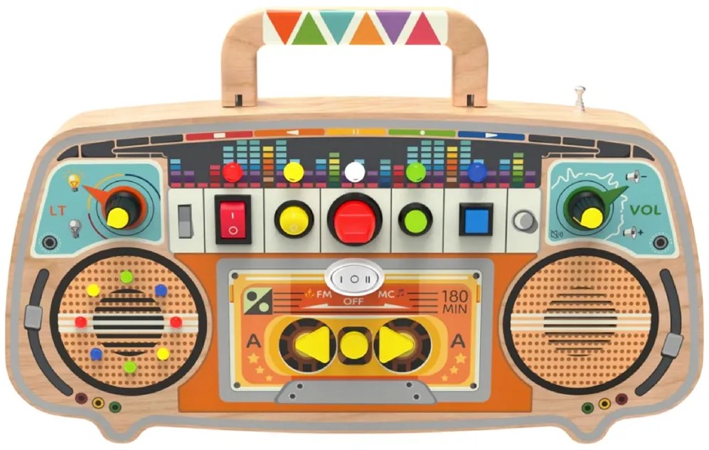 2Kids Toys Activity board Dřevěné FM rádio