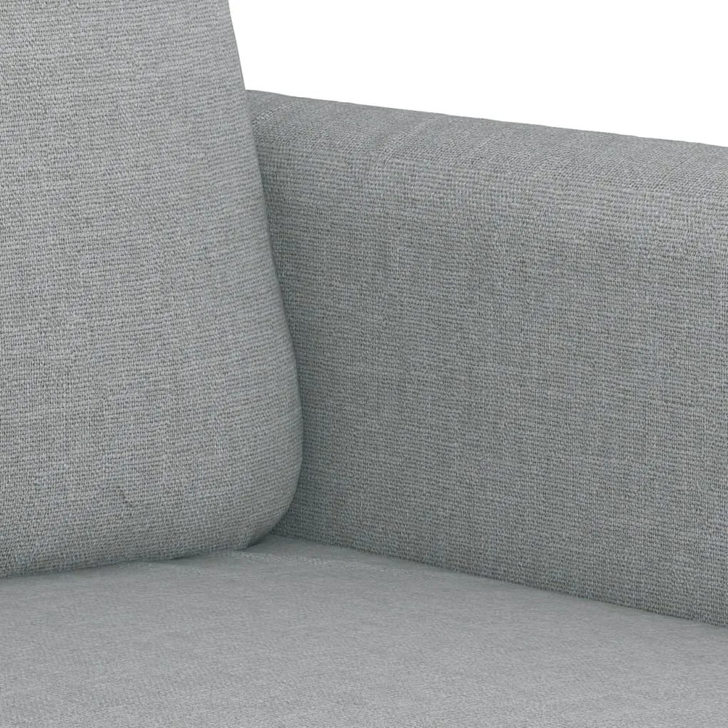 3dílná sedací souprava s polštáři světle šedá textil 3202110