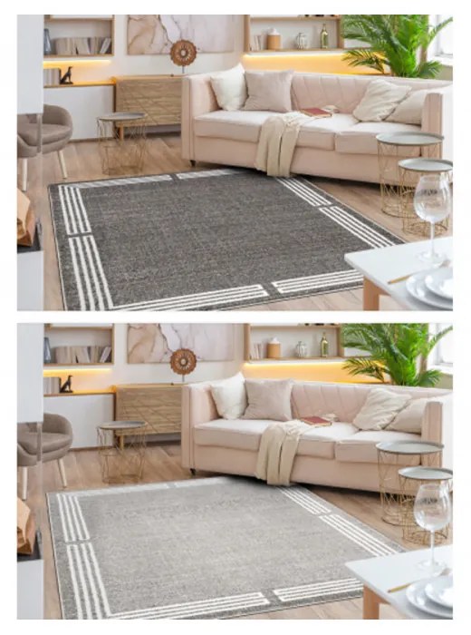 Kusový koberec Vlata šedobéžový 120x170cm