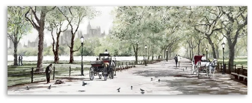 Obraz Styler Canvas Watercolor Central Park II, 60 x 150 cm
