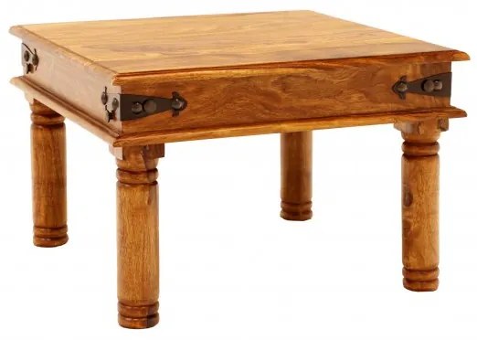 Indický nábytek - Konferenční stolek Jali 60x40x60 z indického masivu palisandr Super natural